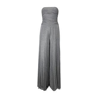 Kaos Eleganter Plissierter Jumpsuit Anthrazit - - Jumpsuits & Playsuits - Damen - Grau - XS
