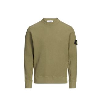 Stone Island Sweatshirt textur&eacute; en coton m&eacute;lang&eacute;