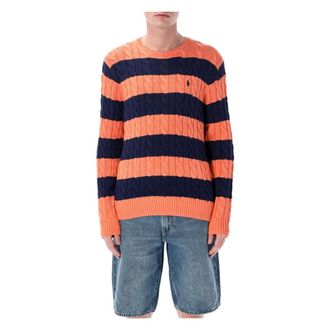 Polo Ralph Lauren Homme, Pulls, Multicolore, Taille: XL Cable Stripes Sweater