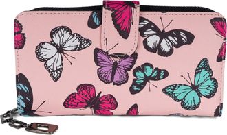 styleBREAKER Portemonnaie Geldb&ouml;rse mit Schmetterling Muster
