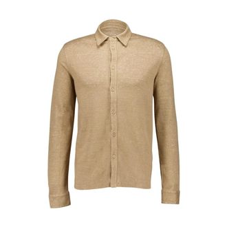 Majestic Filatures Homme, Chemises, Beige, Taille: 2XL Désert Coton Lin Chemise