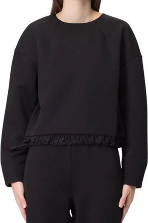 Max Mara Femme, Sweatshirts et sweats &agrave; capuche, Noir, Taille: 42 FR Pull &agrave; manches courtes