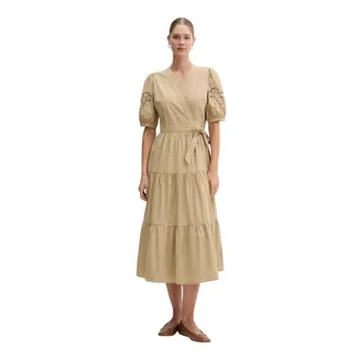DKNY Dkny - Robe midi portefeuille - Femme - Robes - Vert - Taille: 36 FR