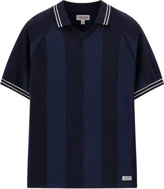 Guess Polo ray&eacute; &agrave; manches courtes en coton m&eacute;lang&eacute;