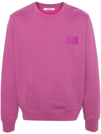 Zadig&Voltaire sweat Aim&eacute; &agrave; patch logo - Rose