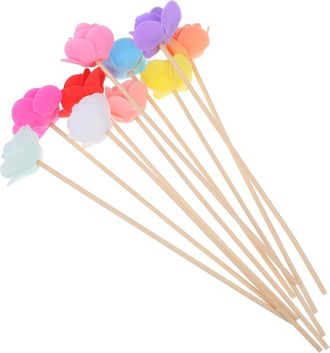 Valiclud 10stücke Teiliges Natürliche Duft-Diffuser-stäbchen Mit Getrockneten Blumen Ersatzsticks Für Aromadiffusor Passend Für Ätherische Öle Dekorative Rauml