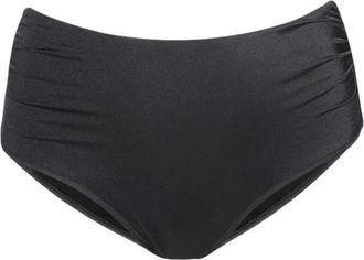 Fiorella Rubino Femme, Maillots de bain, Noir, Taille: 36 FR Culotte de bain taille haute avec bande fronc&eacute;e