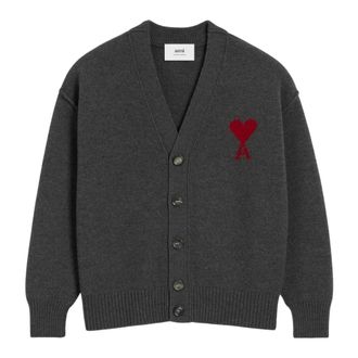 Ami Ami de Coeur Cardigan - - Knitwear - Herren - Grau - XL