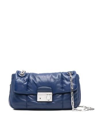 Prada Schultertasche mit Kettenriemen - Blau