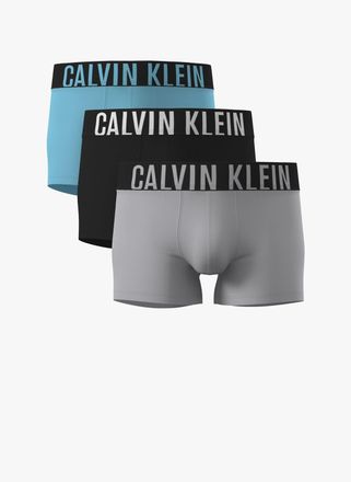 Calvin Klein Lot de 3 cale&ccedil;ons en coton m&eacute;lang&eacute;