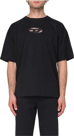 Diesel Homme, Tops, Noir, Taille: L Relaxed Fit T-Shirt