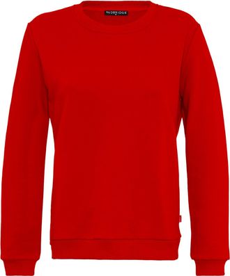 Red Bridge Basic Sweatshirt Klassischer Pullover mit Rundhalsausschnitt Lässiger Stil Rot 3XL