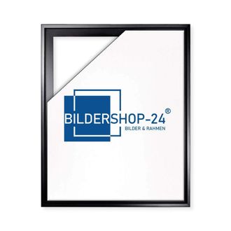 Bildershop-24 Schattenfugenrahmen LEVI 100x120cm Schwarz (Hochglanz)