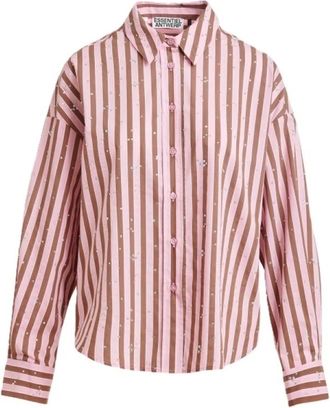 Essentiel Femme, Blouses et Chemises, Multicolore, Taille: 38 FR Jelief Rhinestone Shirt