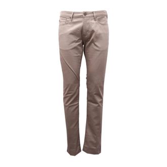 Armani Slim Fit Baumwollhose 5 Tasche - - Trousers - Herren - Beige - W40