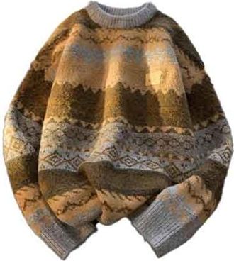 Generic Pull Sweater Col Rond Manches Longues Homme Basique Moderne Slim Fit Classique Uni Chaud Transition Automne Hiver avec de Chemise Style Haut Qualit&eacute; R