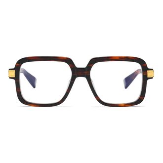 Balmain Braune Swirl 18K Gold Brille - - Accessories - Damen - Braun - ONE SIZE