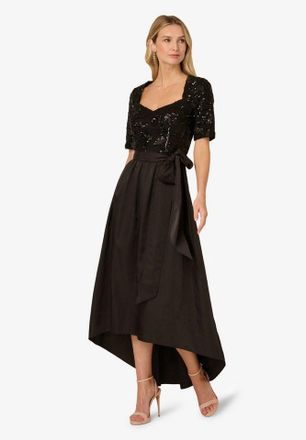 Adrianna Papell Abendkleid Sequin Combo Taffeta Gown Glamour&ouml;s, schimmernd, stilvoll