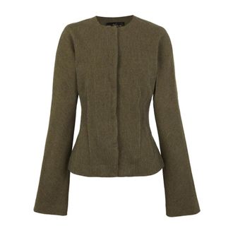 Cortana Rider- taillierte gr&uuml;ne Melange-Jacke - - Jackets - Damen - Gr&uuml;n - S
