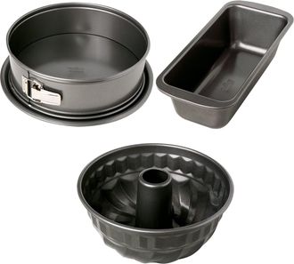 RBV BIRKMANN Birkmann, Backformen-Set Easy Baking, klein, 3-teilig, bestehend aus Spingform, Kastenform und Gugelhupfform, antihaft, hervorragende Qualit&auml;t