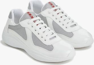 Prada Sneakers en cuir et tissu