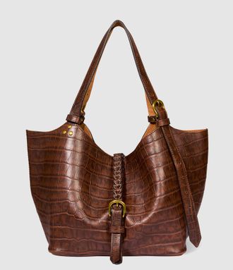 Jerome Dreyfuss Sac Joseph S Imprim&eacute; Croco Cigare