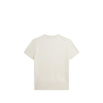 Polo Ralph Lauren Pull manches courtes en coton m&eacute;lang&eacute;