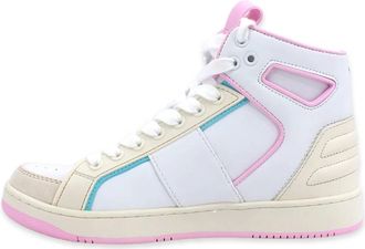 Guess Femme, Chaussures, Blanc, Taille: 35 EU Basqet Baskets