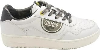 Colmar Low-Top Sneaker - White Leather Sneakers With Camouflage Detailing - Gr. 40 (EU) - in Wei&szlig; - f&uuml;r Damen