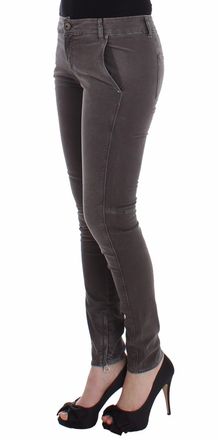 Ermanno Scervino Womens Gray Slim Jeans Denim Pants Skinny Leg Stretch Cotton
