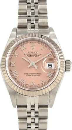 Rolex Pre-owned Datejust Acier Inoxydable Or Blanc - Femme - Pre-owned - Rose - Taille: ONE Size
