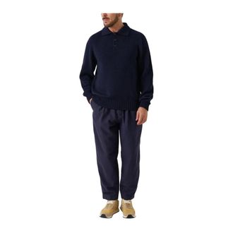 Universal Works Shetland Wild Curtis Pullover - - Tops - Herren - Blau - M