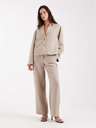 Object Pantalon large habill&eacute; densemble &agrave; assortir - Taupe-Neutre