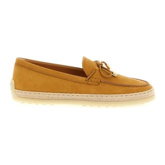 Tod's Gomma Rafia 92K Suede Loafers - - Shoes - Damen - Beige - 39 EU