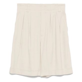 Lorena Antoniazzi Pleated Shorts - - Shorts - Damen - Beige - 2XS