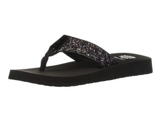 Yellow Box Feliks Damen-Zehensteg-Sandalen, Schwarz, 37 EU