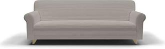 Italian Bed Linen Leslie Elastischer und ausziehbarer Sofabezug, Taubengrau, 3 Plätze