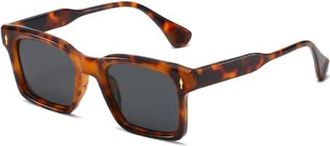 Generic 2025 Designer Fashion Square Rivets Hommes Candy Color Lunettes de soleil Nuances UV400 Tendance pour les femmes Monture à verres transparents