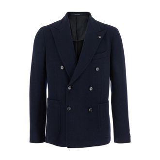 Tagliatore Gekn&ouml;pfter Zweireiher mit steigendem Revers - - Jackets - Herren - Blau - L