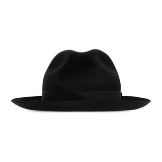 Giorgio Armani Homme, Accessoires, Noir, Taille: 59 CM Chapeau en Laine