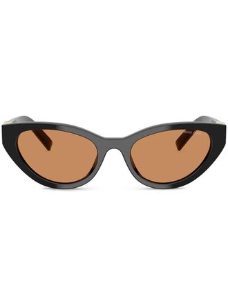Miu Miu Eyewear Sonnenbrille mit geometrischem Gestell - Schwarz