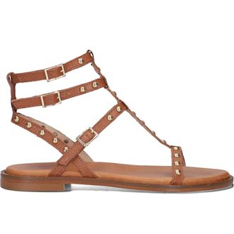 Stefano Lauran Flache Sandalen mit runder Spitze - - Shoes - Damen - Braun - 37 EU