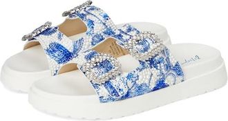 Betsey Johnson Matie pour femme, Blanc Bleu Floral, 38.5 EU