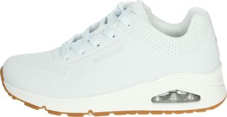 Skechers Damen UNO Stand ON AIR Sneakers, WHT wei&szlig; Durabuck, 42 EU