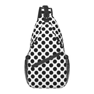 AOOEDM Anti-Diebstahl-Umhängetasche, für süße Polka Dots, Schulter-Crossbody-Rucksack, wasserdichte Brusttasche, Leichter, lässiger Tagesrucksack für Reisen,