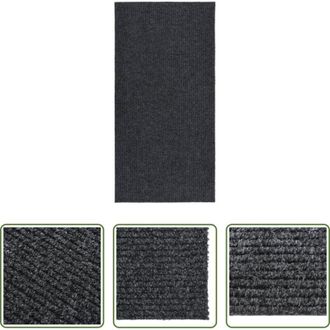 vidaXL Teppichl&auml;ufer - Schmutzfangl&auml;ufer 100x200 cm Anthrazit