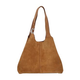 Coccinelle Sac C-Easy en daim - Femme - Sacs - Brun - Taille: ONE Size