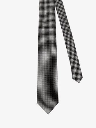 Tom Ford Mens Tie Black Silk Ties & Bow