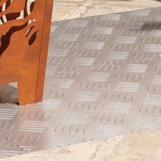 vidaXL Rautenscheiben 4 pcs Silber 90 x 40 cm Aluminium Vidaxl