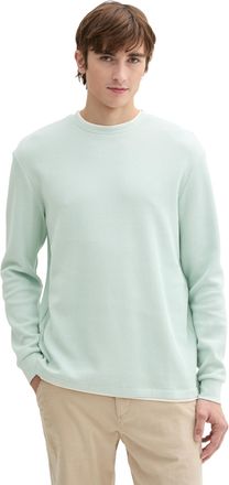 Tom Tailor Herren 2-in-1 Longsleeve, 17549 - Sea Foam, XL